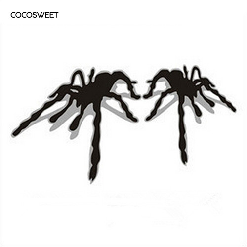 COCO 1 Pair Car Stickers 3D Spider Pattern Shadow Effects Car Sticker ...