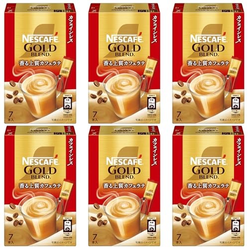 Nescafe Gold Blend Decaffeinated Stick Coffee 7P( 7g/P ) x 6 boxes,Cafe ...