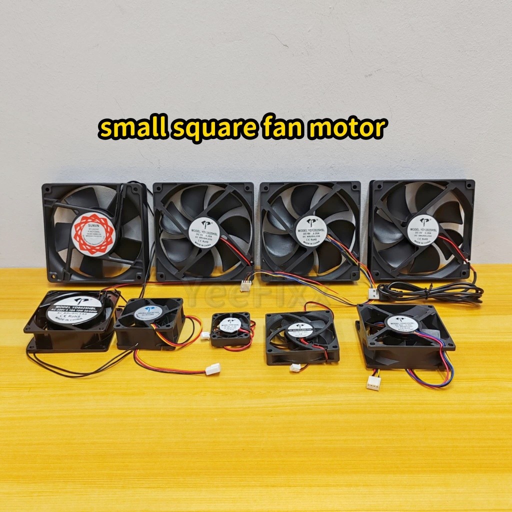 YeeFixx mini Brushless Cooling Fan refrigerator small square fan motor ...