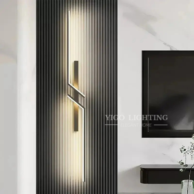 Modern LED Wall Lamp Long Bar Scone Home Decor Living Room Bedroom ...