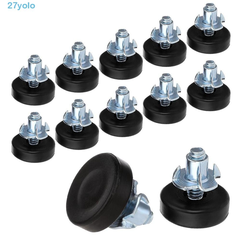 YOLO 12/24Pcs Furniture Leveling Feet, 1/4" Durable Screw in Furniture ...