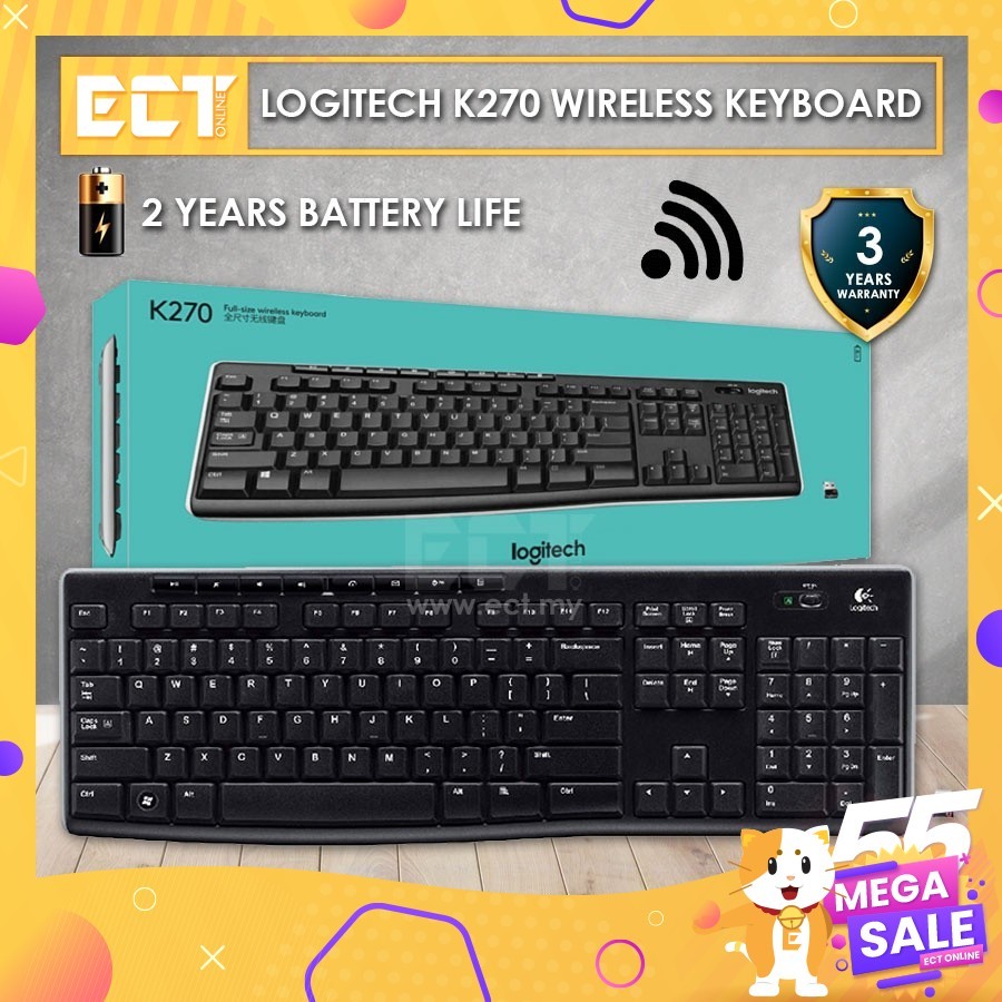 Logitech K270 Unifying Wireless Keyboard (920-003057) | Shopee Malaysia