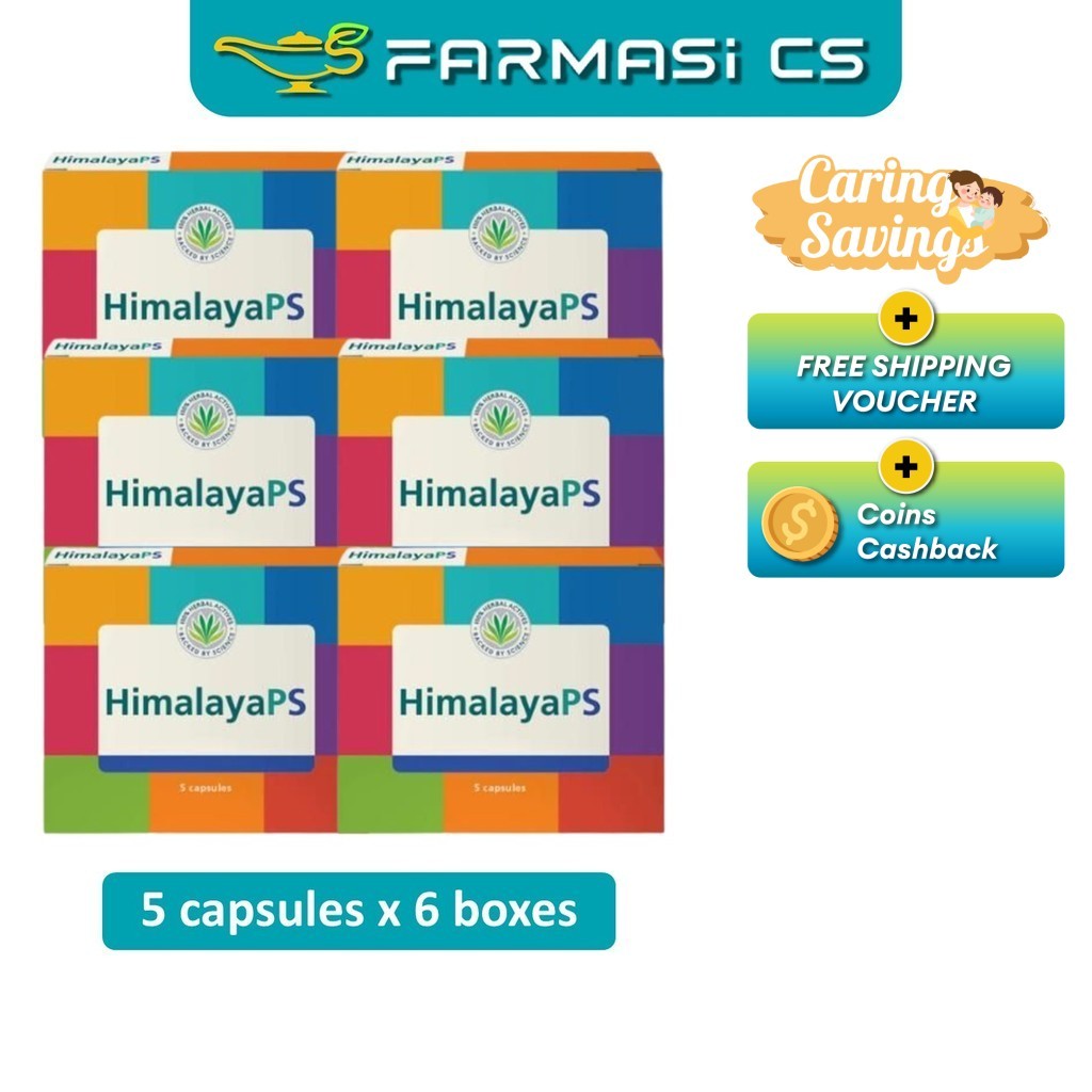 Himalaya PS 5 Capsules x 6 Boxes EXP:04/2026 [ Farmasi CS ] | Shopee ...