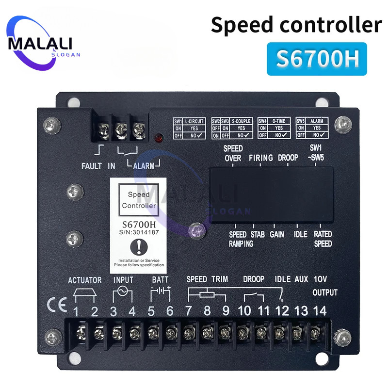 S6700H Diesel Generator Speed Controller Governor Actuator Control ...