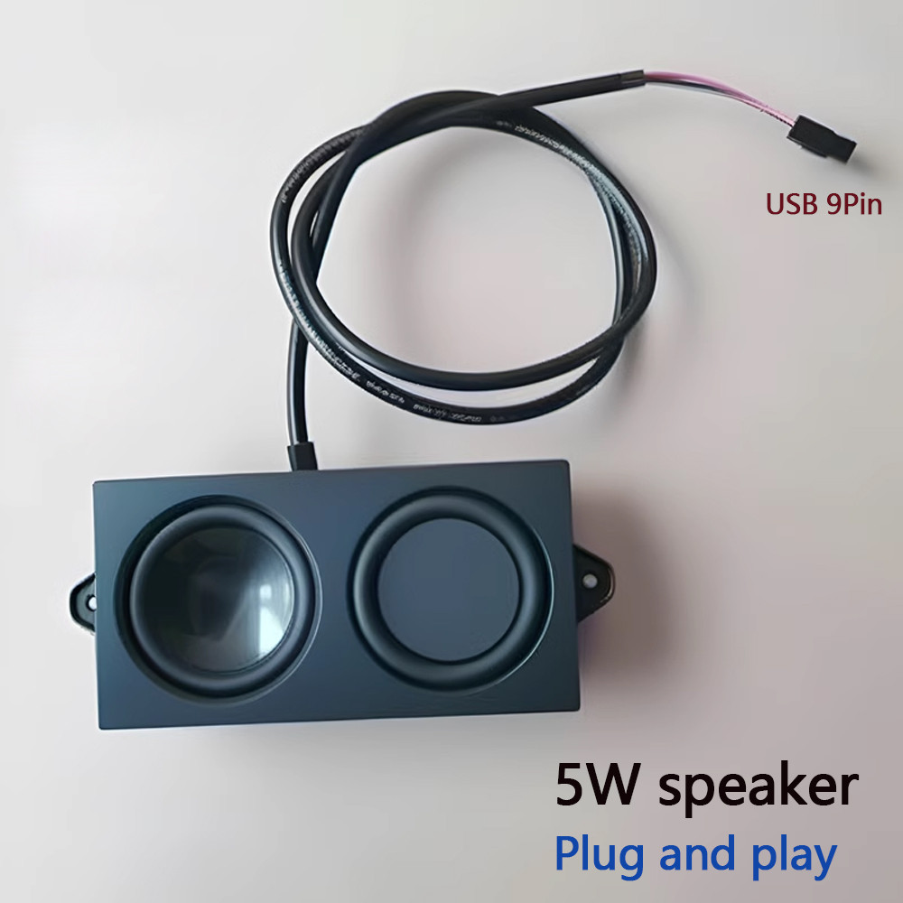 9Pin USB speakers for PC 5W with sound card plug and play built-in ...