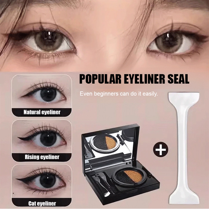 🌹Harga Terbaik🌹【Super convenient】Double-headed eyeliner stamp/ 双头眼线笔印章 ...