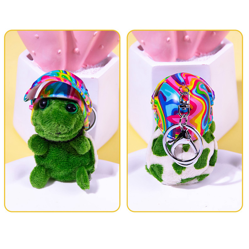 Turtle Doll Keychain Influencer Tik Tok Three-Level Helmet Wearing ...
