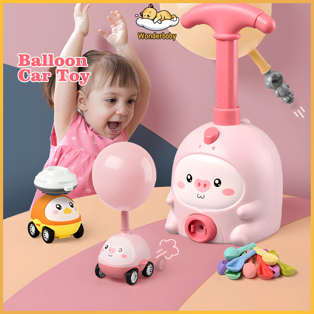 Wonderbaby Kids Aerodynamic Balloon Car Animals Air Powered Balloon Car ...