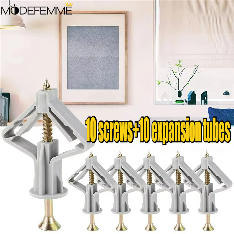 Plastic Expansion Drywall Anchor Kit with Screws - Hollow Wall ...