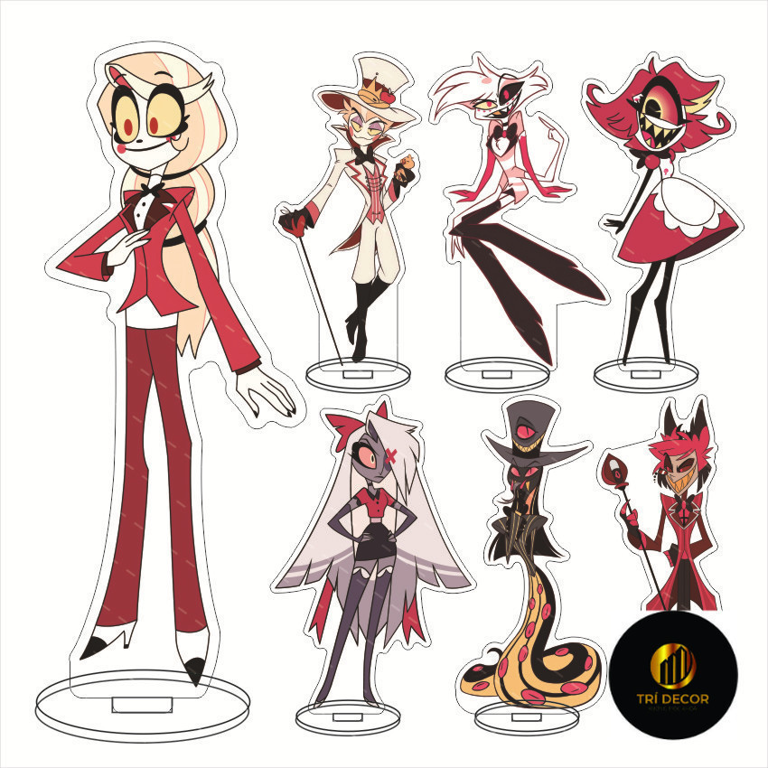 Helluva Boss Acrylic Stand Blitzo Blitzy Stolas Figure Display Anime ...