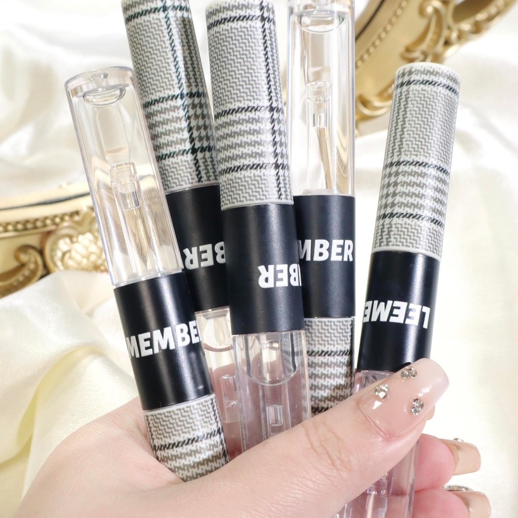 Leemember LEEMEMBER Double-Headed Lip Glaze Sober Hazy Matte Lip Mud ...
