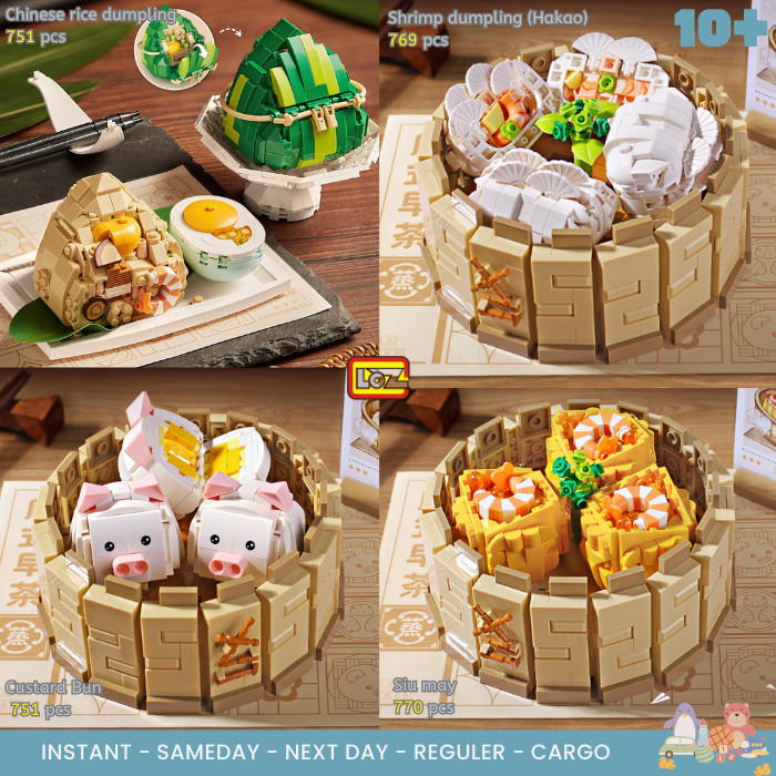 Loz dimsum series 1261 Hakao, 1266 Bakcang, 1263 Bakpao, 1260 Siu Mai ...