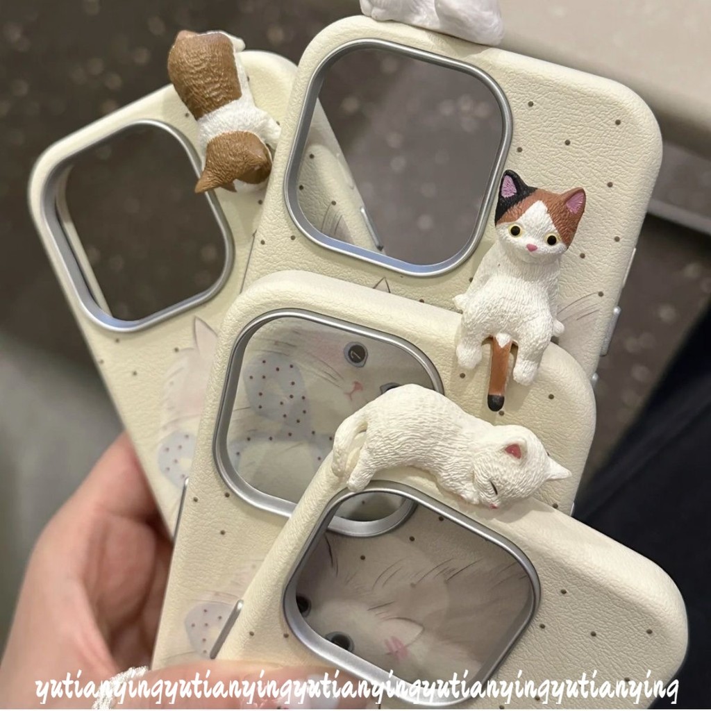 Cartoon 3D DIY Doll Cat Case for Redmi 13C 13 14C A3 9T 12C A2 10C 12 ...