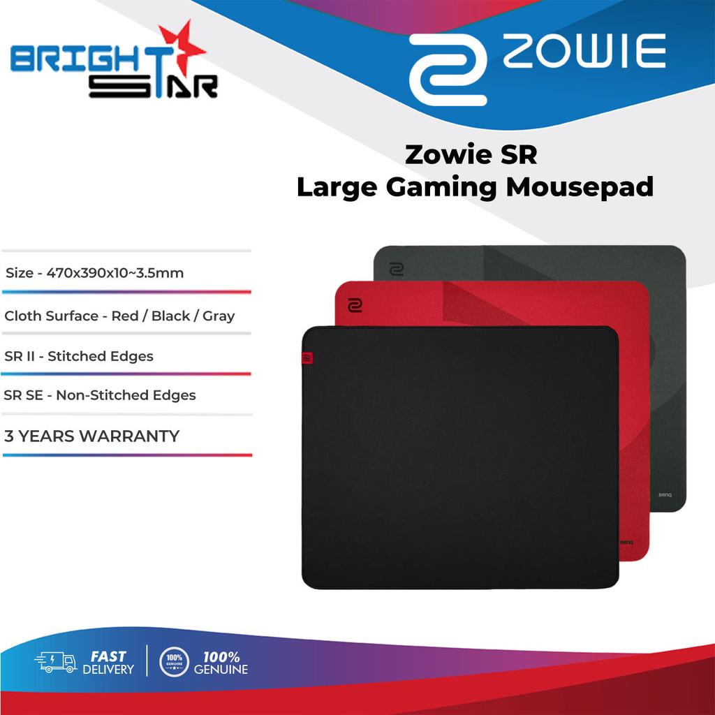 ZOWIE G-SR II / G-SR-SE Large E-Sports Gaming Mouse Pad - Black/Gris ...