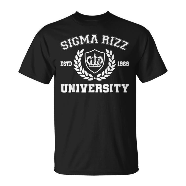 Men'S T-Shirt Sigma Rizz University Meme Rizzler Internet Memes Meme T ...