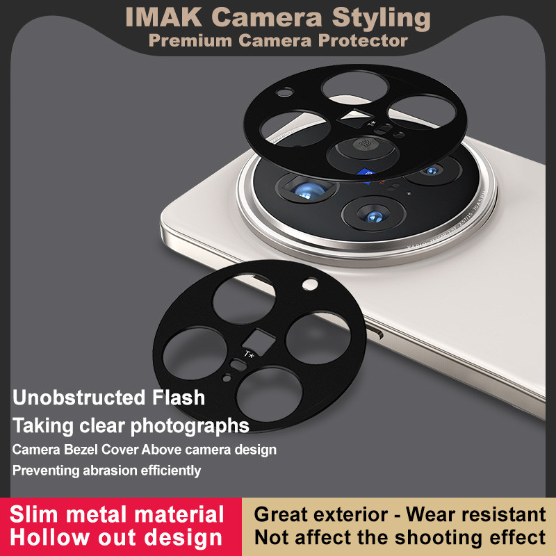 Original iMak Vivo X200 Pro Mini / X200 5G Metal Frame Camera Lens Film Hollow out Camera ...