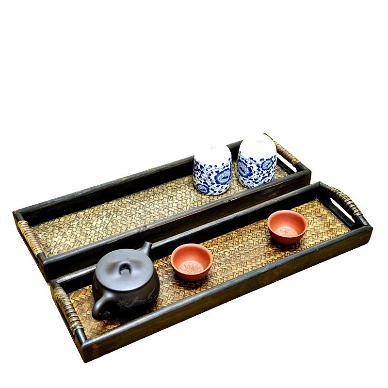 Barangan rumah teknologi kayu buluh, dulang buah pinggan teh, dulang ...