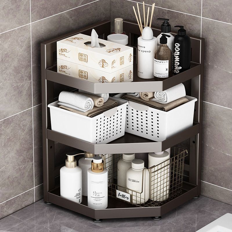 Toilet Shelf Corner Shelf Floor-standing Multi-layer Bathroom Triangle ...