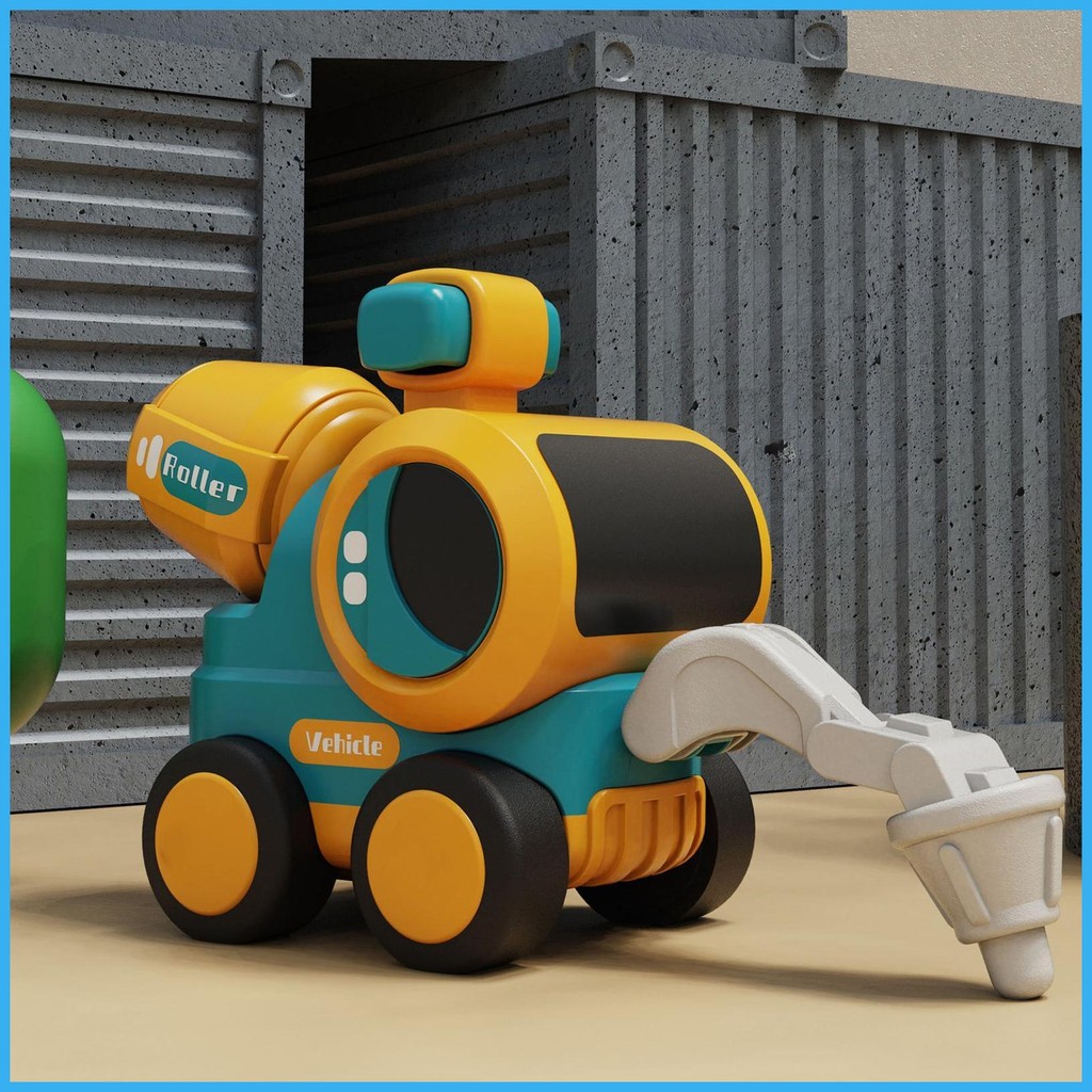 Push And Go Car Interactive Toy Car Construction Truck Toys Toddler ...