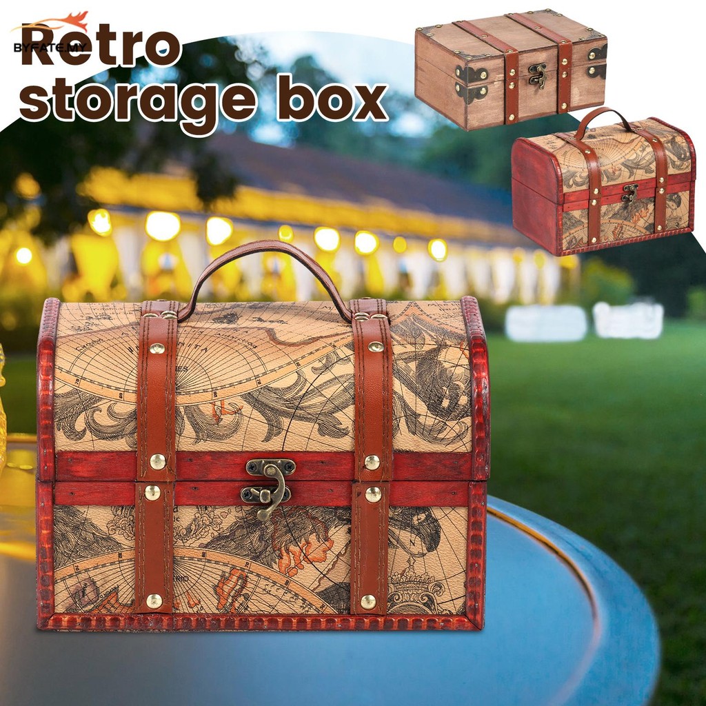 Pirate Treasure Chest Vintage Treasure Chest Box Decorative Storage ...
