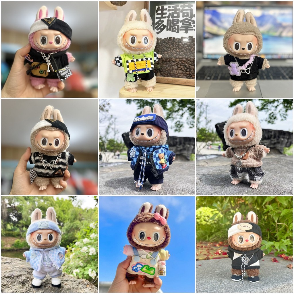 17cm Kawaii Mini Plush Doll'S Clothes Outfit Accessories For Korea Kpop ...