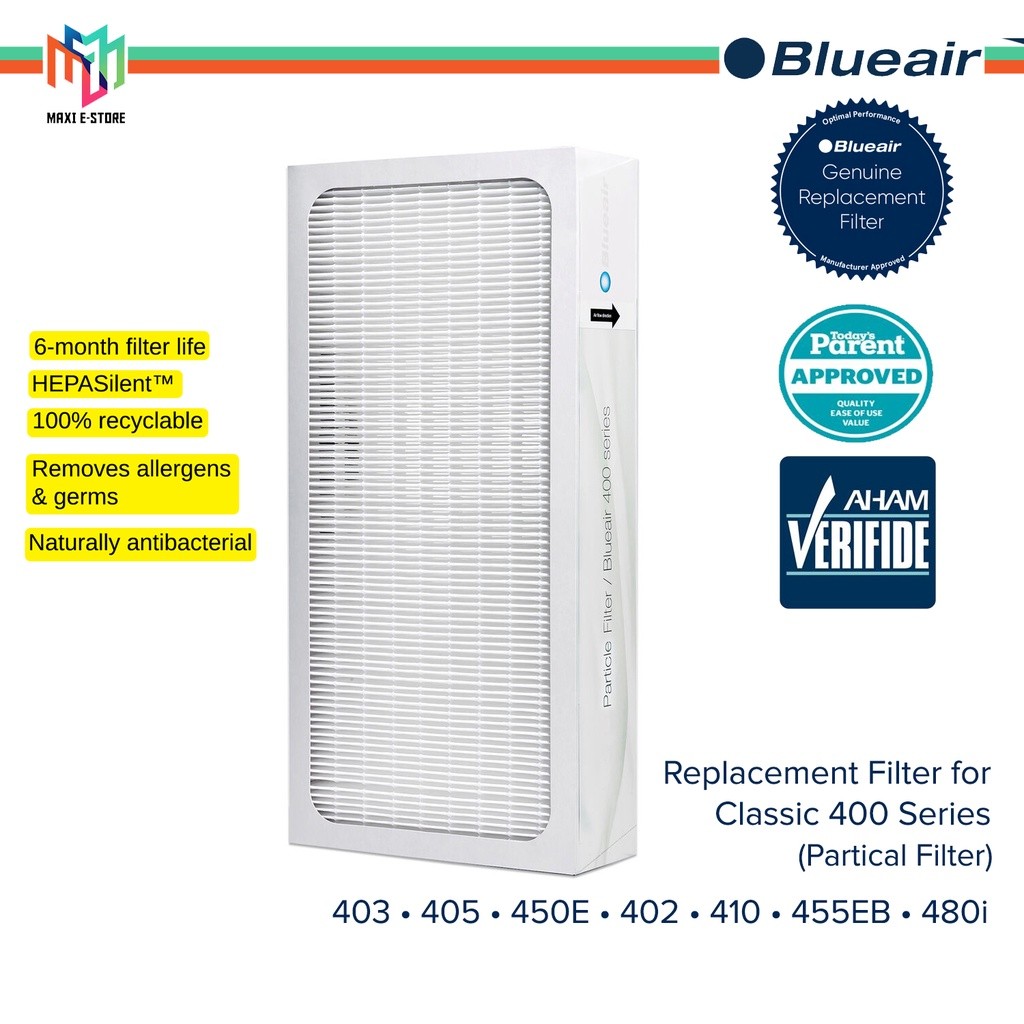 Blueair Replacement Filter for Classic 400 Series (403, 405, 450E, 402 ...