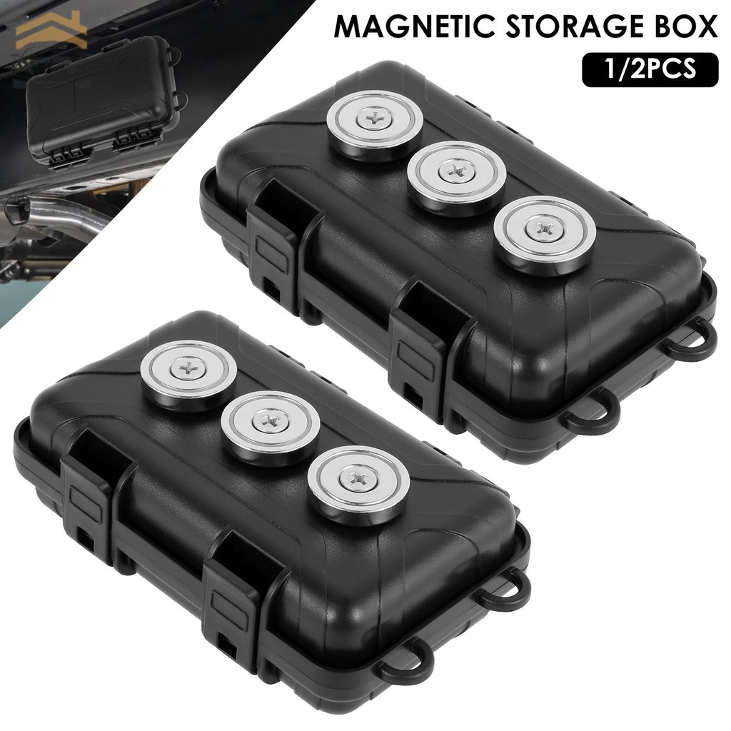 1Pc/2Pcs Magnetic Key Holder Under Car Waterproof Magnetic Key Hider ...