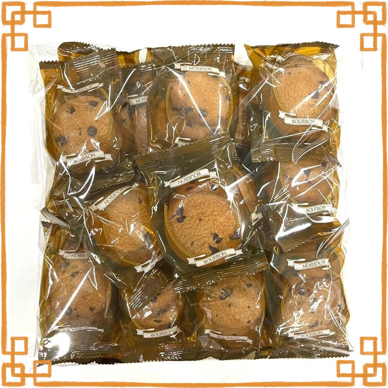 Bourbon Chocolate Chip Cookies 72-piece Set Biscuit Bulk Individually ...