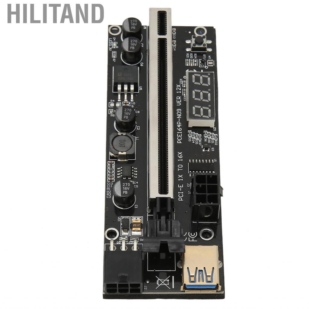 Hilitand Mining Riser Card Temperature Sensor 1X To 16X PCIe Adapter ...