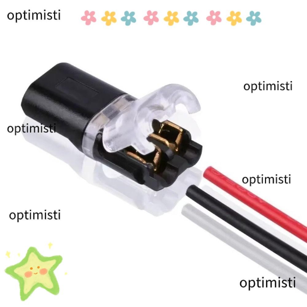 OPTIMISTI Fast Plug Wire Connector, With Locking Buckle 2Pin Quick ...