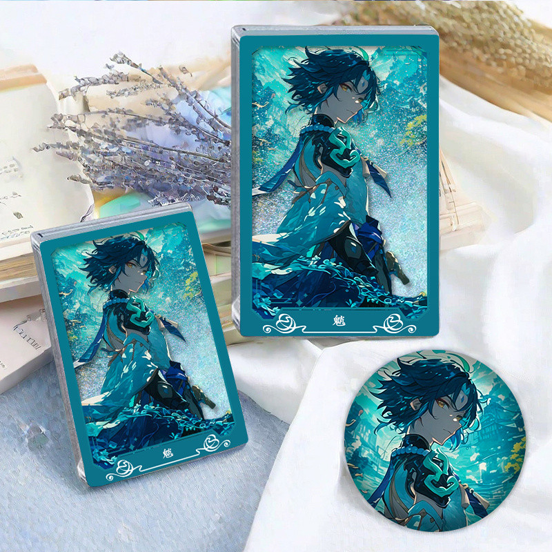 Yuanshen Glitter Mahjong Cuckoo Card Bar Chirp Gift Badge Ornament ...