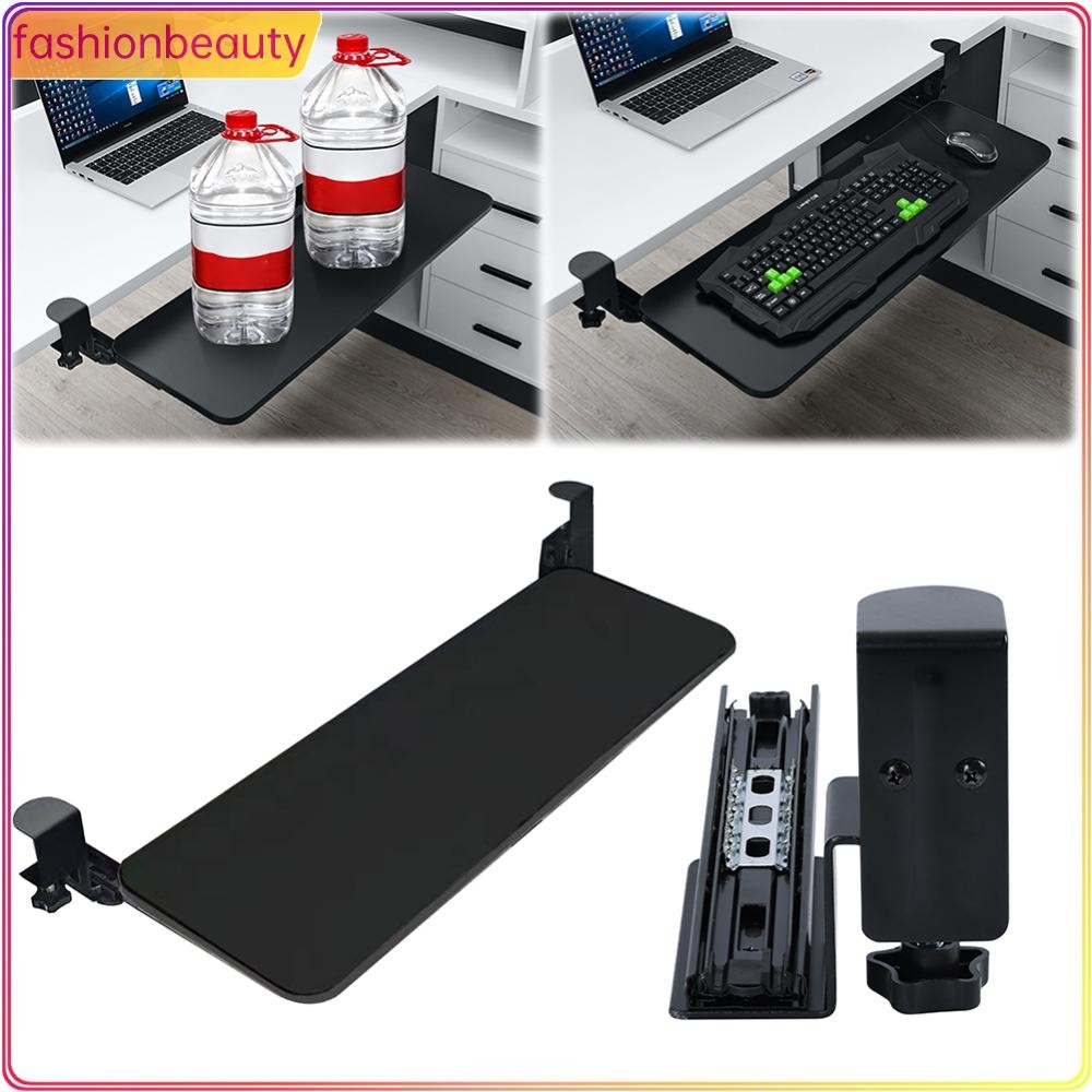 Slide Out Computer Keyboard Drawer Keyboard Tray Under Desk with C ...