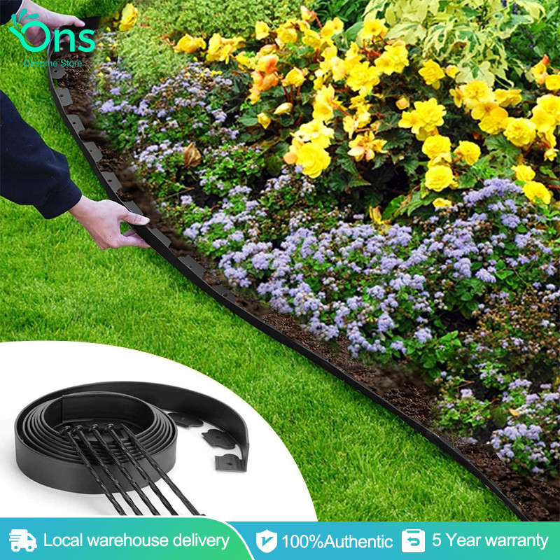 10m lawn greening isolation belt garden landscape edging kit plastic ...