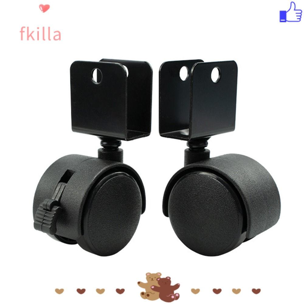 FKILLA1 Swivel Casters, Furniture Hardware with Brake Wheel Caster ...