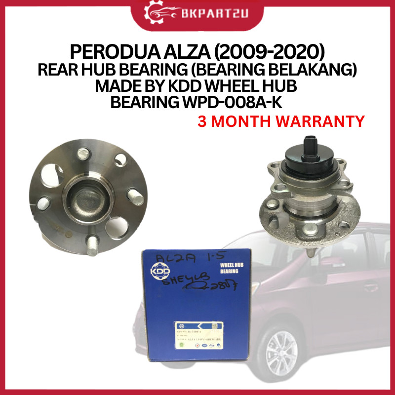PERODUA ALZA (2009-2020) (BEARING BELAKANG) KDD REAR WHEEL HUB BEARING ...