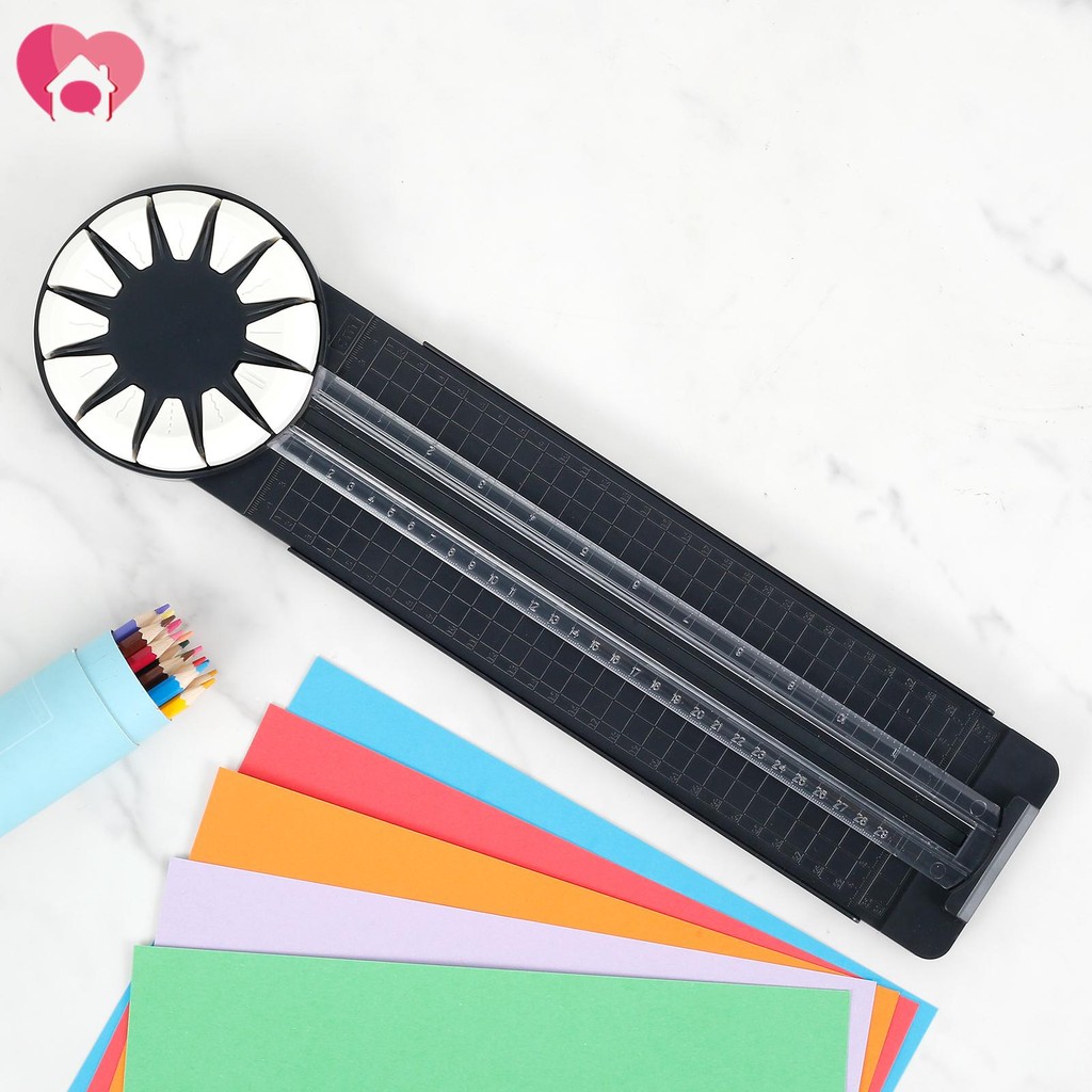 12 in 1 Rotary Paper Trimmer Multifunctional Rolling Paper Cutter 12 ...