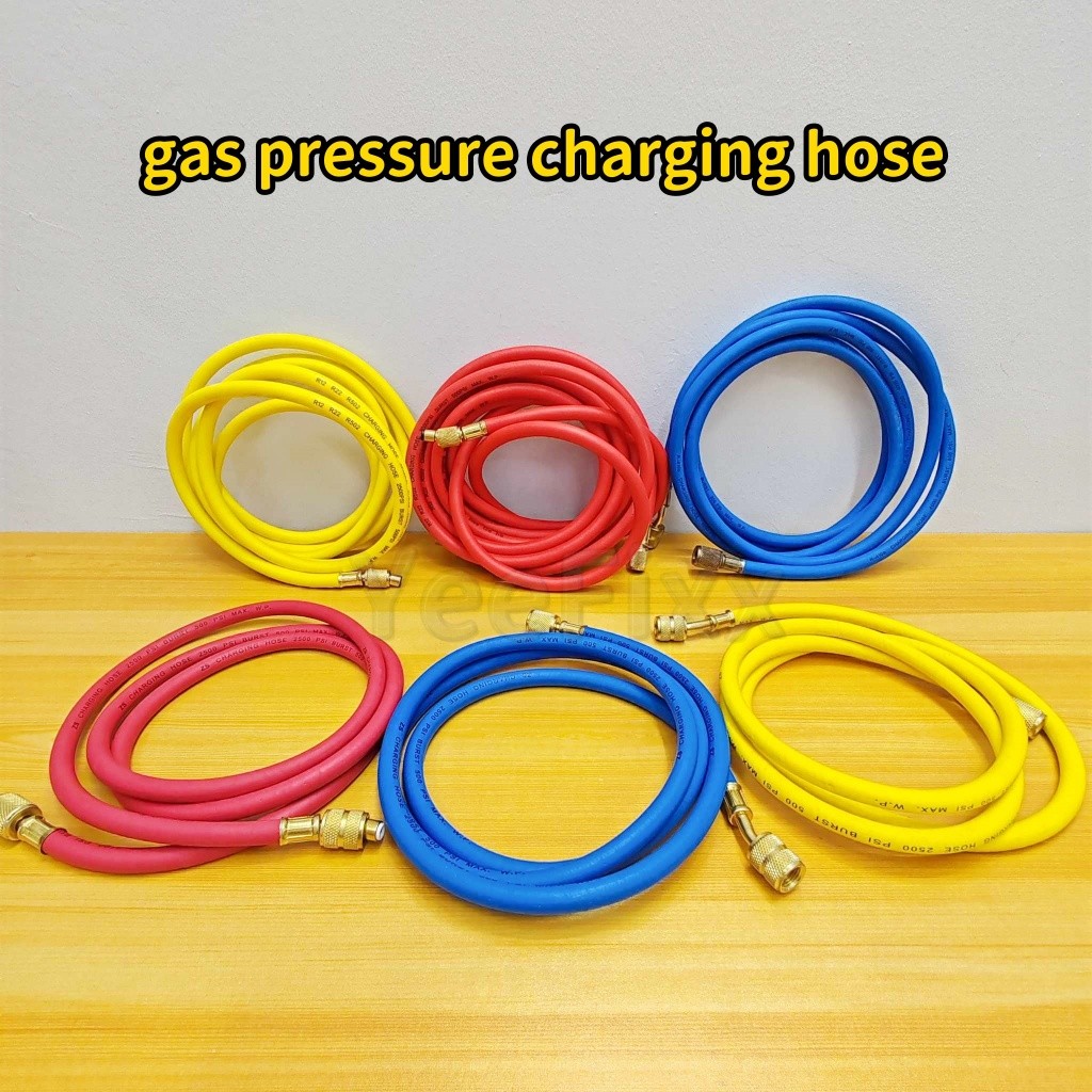 YeeFixx gas pressure charging hose air-conditioner checking pipe refill ...