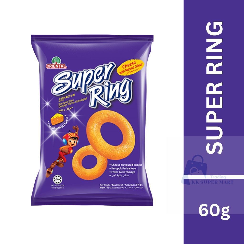 ORIENTAL Cheese Flavour Super Ring Snacks (60g) | Shopee Malaysia