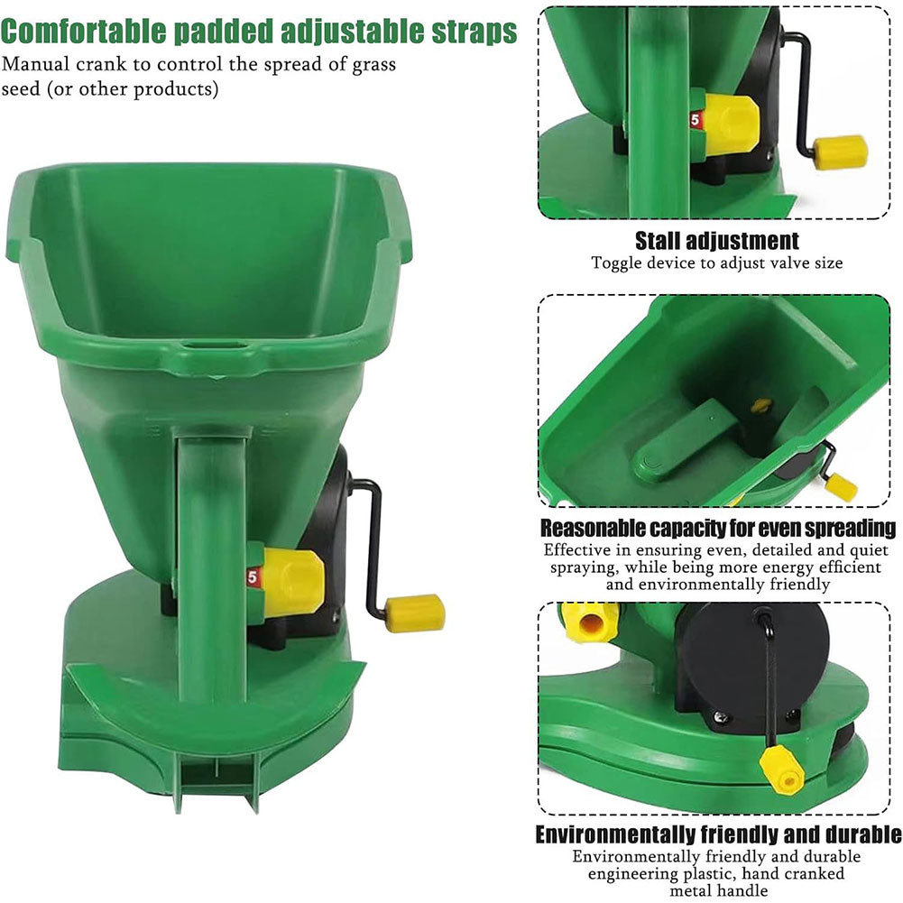 Handheld Spreader Available Year-Round Seed Spreader Seed Spreaders for Lawn for Grass Seed ...