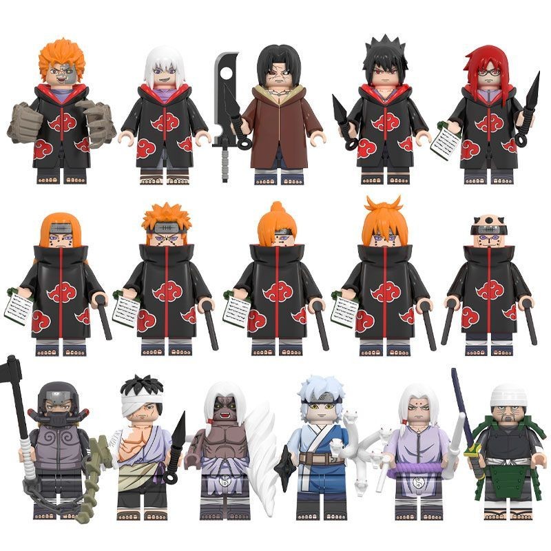 Naruto Compatible Lego Minifigure Shigego Uchiha Sasuke Itachi-kun Maru ...