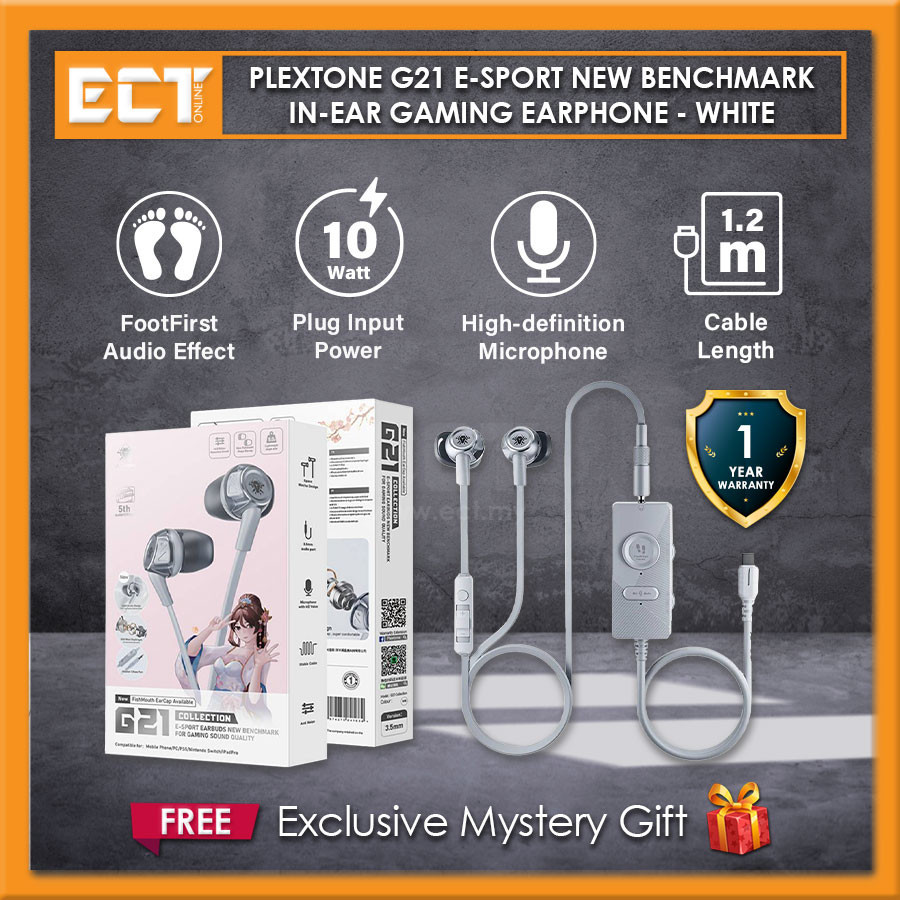 Plextone G21 E Sport New Benchmark In Ear Gaming Earphone (3.5mm Audio ...