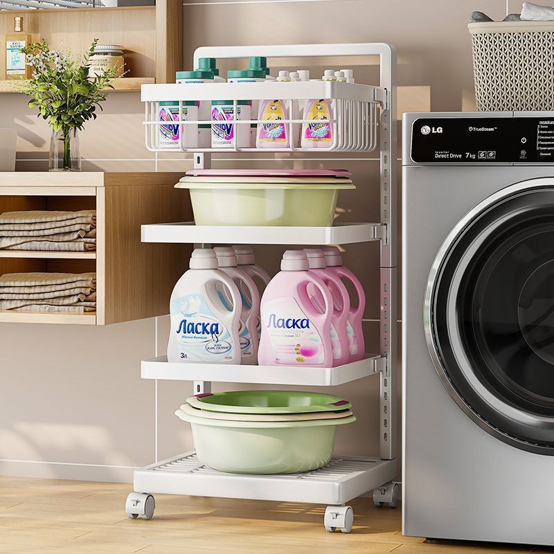 Portable washbasin rack, floor-standing adjustable, bathroom, washing ...
