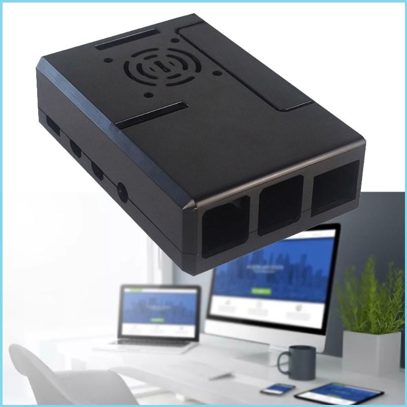 RUN Enclosure Box for RPI 4 Protector with GPIO Access Black Clear ...