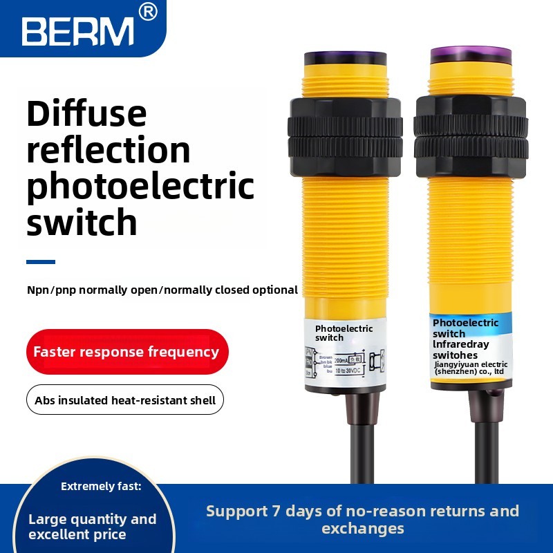 Infrared Sensor Photoelectric Switch E3F-DS30C4 Diffuse Reflection Sensor NPN Normally Open ...