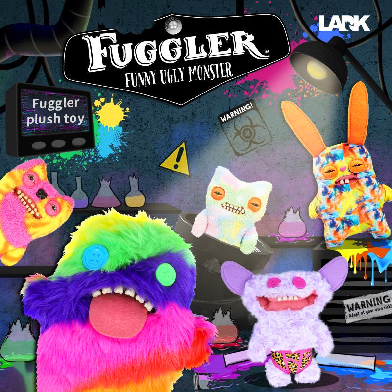 Fuggler plush toy funny ugly tooth monster plush toy cute cartoon ...