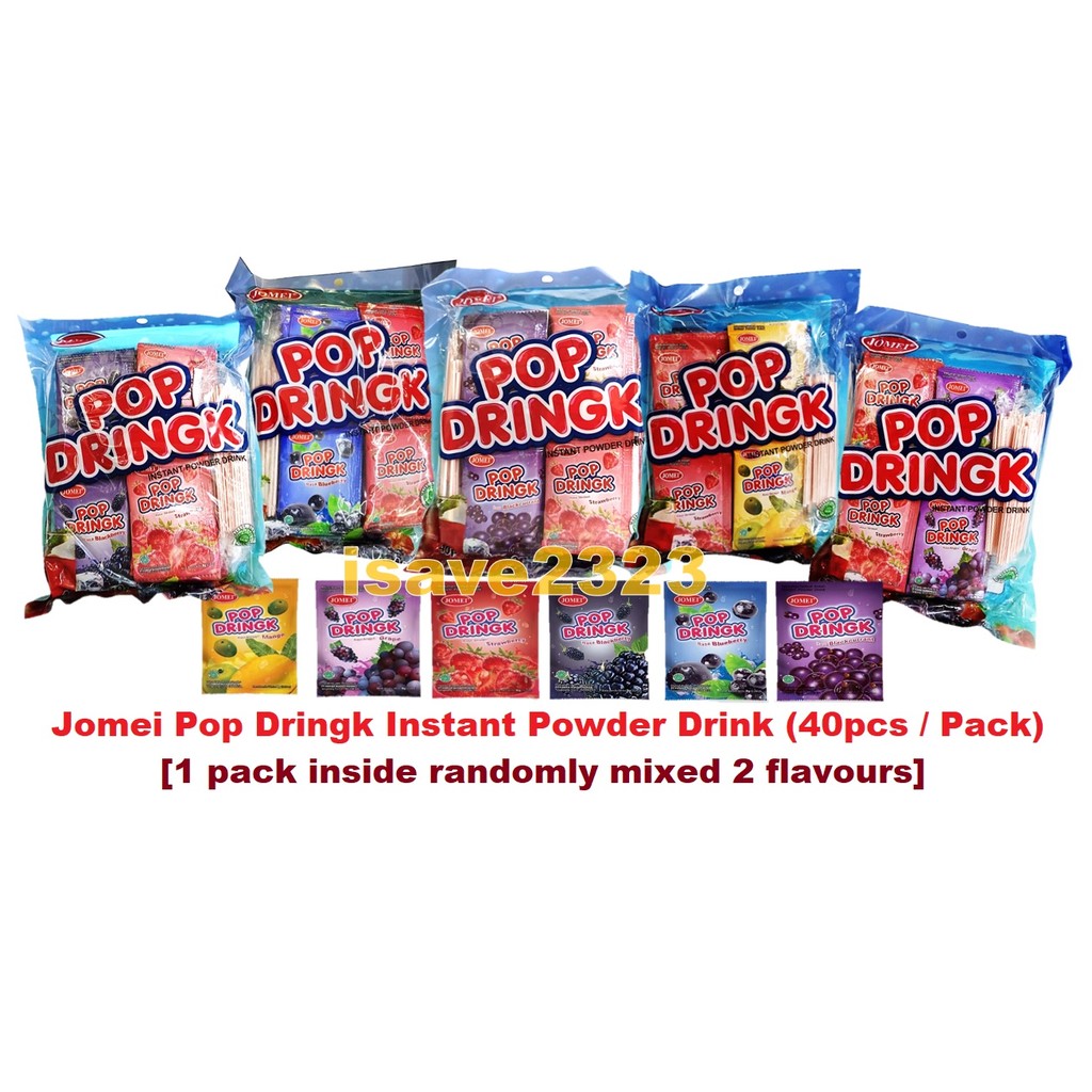 Jomei Pop Dringk Instant Powder Drink [Random Mixed 2 Flavour] (40pcs ...