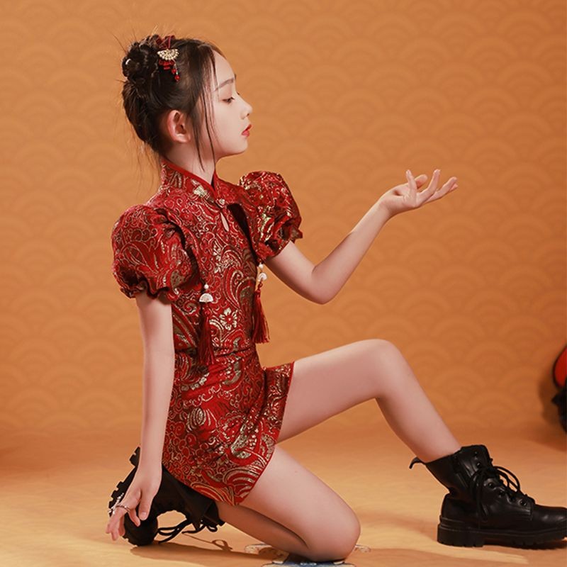 Chinese Style Girls Improved Cheongsam 2023 Spring Tang Suit Retro ...