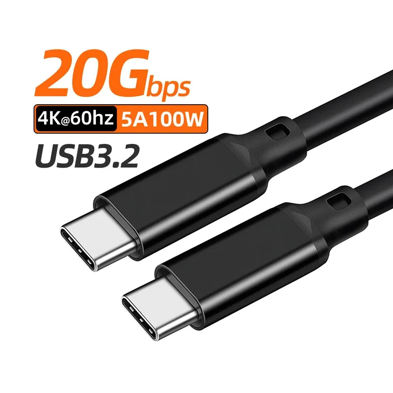 USB3.2 Gen2 Usb3 2 Gen2x2 Cable PD 100W Type USB C To USB C Cable 3m 2m ...