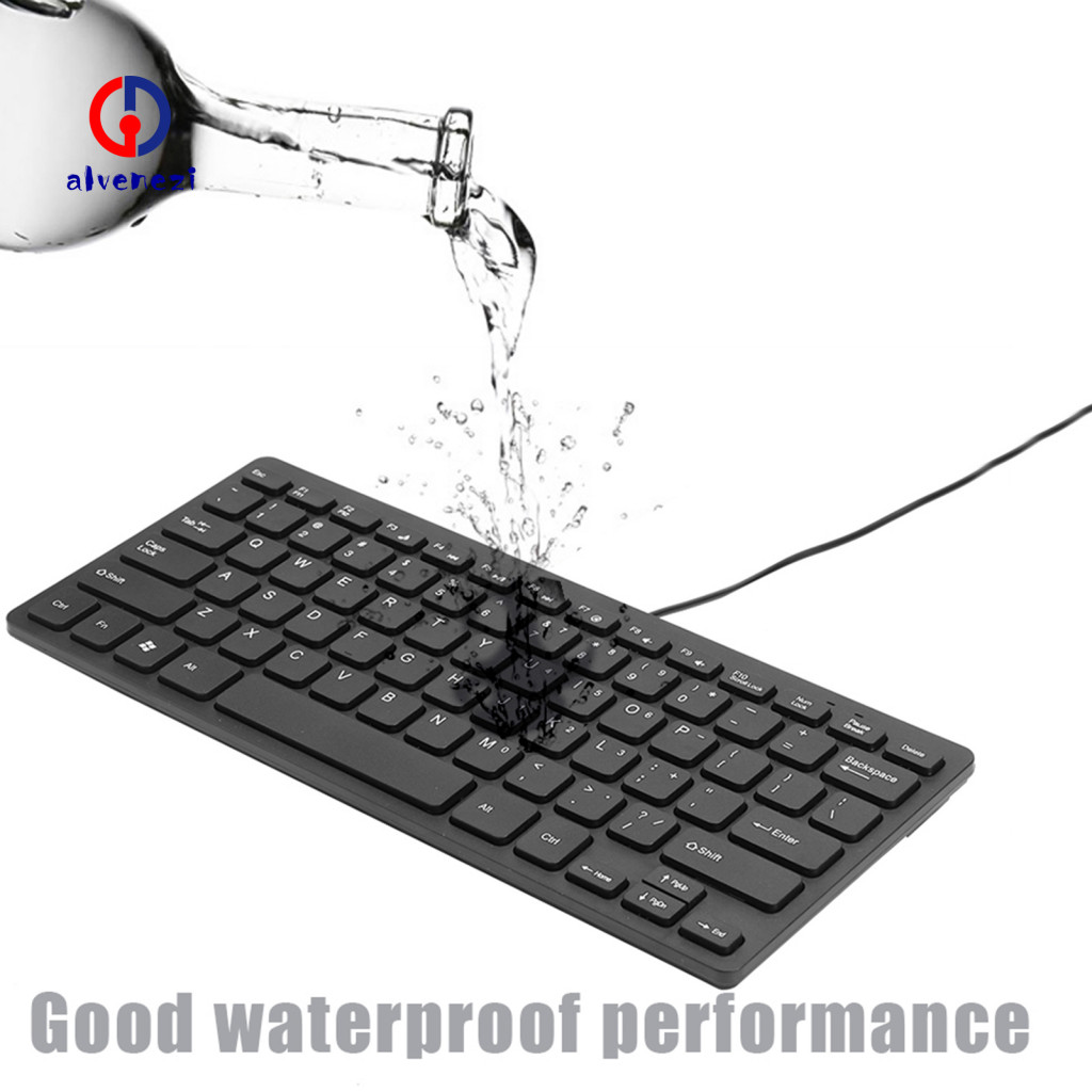 alVenezi Computer Keyboard Anti-bacterial Keyboard Ultra Slim Water ...