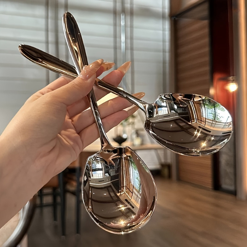 Extra Large Stainless Steel Long Handle Serving Spoons - Durable and ...